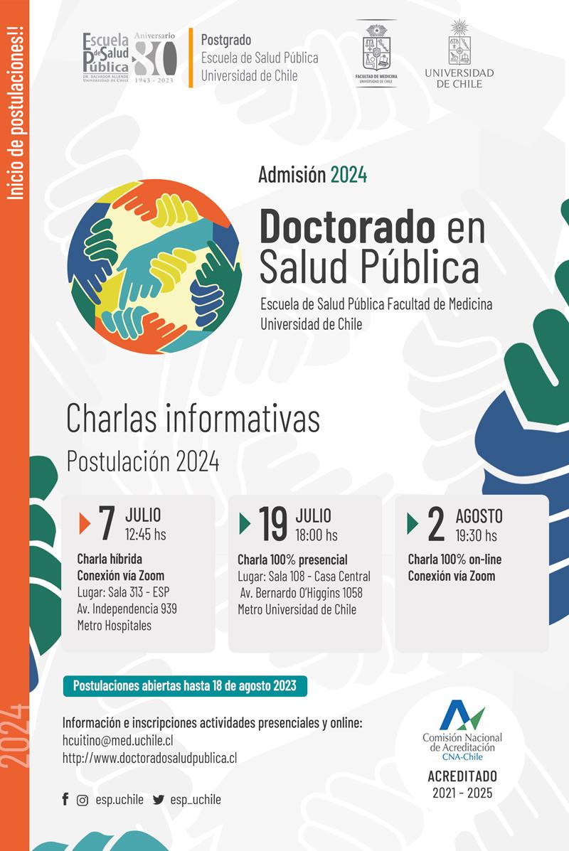 Charla informativa postulación al doctorado en salud pública 2024 ...