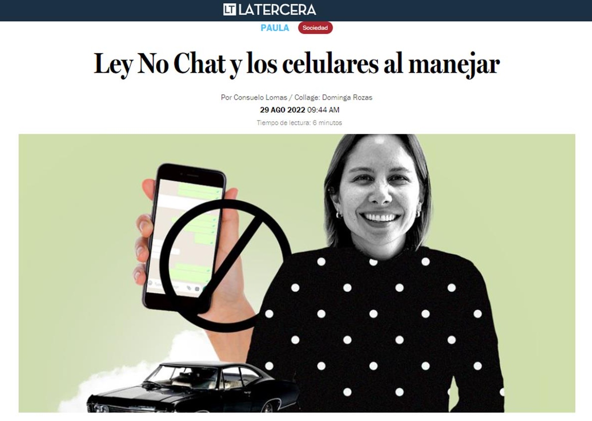 Ley No Chat y los celulares al manejar - Escuela de Salud Pública